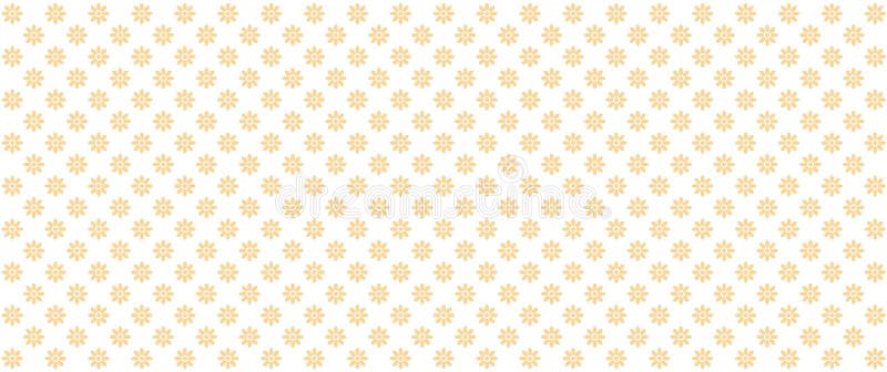 Illustration of Vector Background with Yellow Colored Flower Pattern ...
