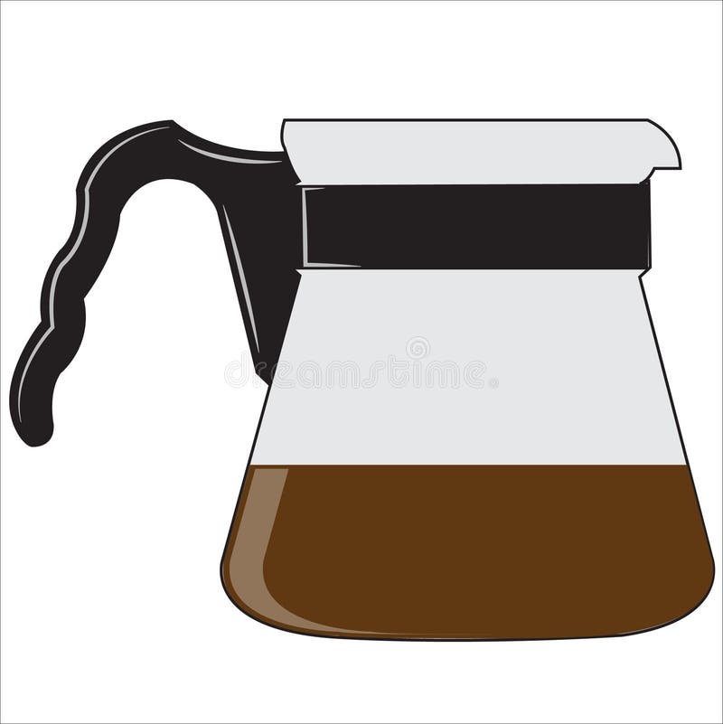 Illustration Vector of Coffee Server for 4 Cups Stock Vector ...
