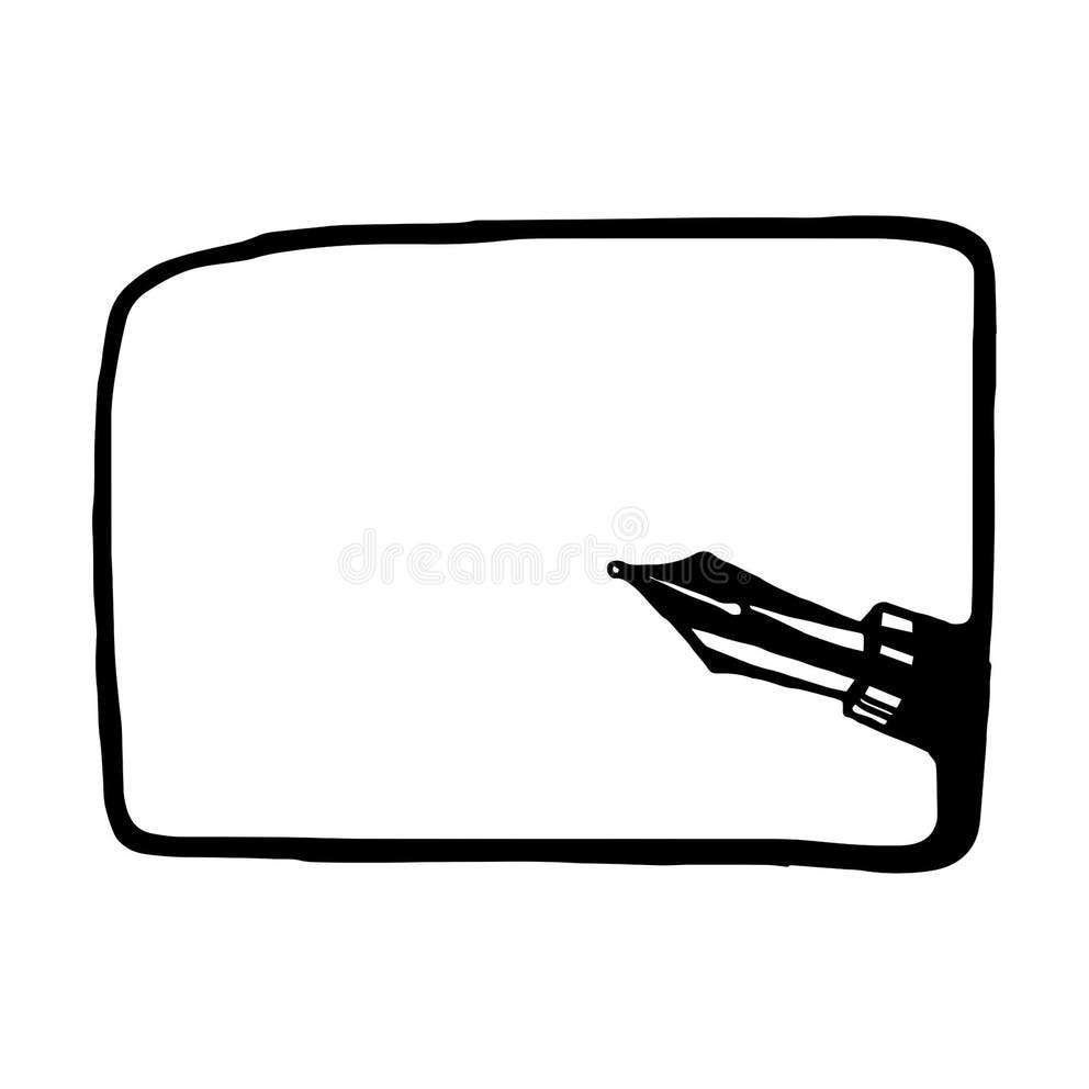 Blank Paper Sketch Retro Office Equipment Stock Illustrations – 116 ...