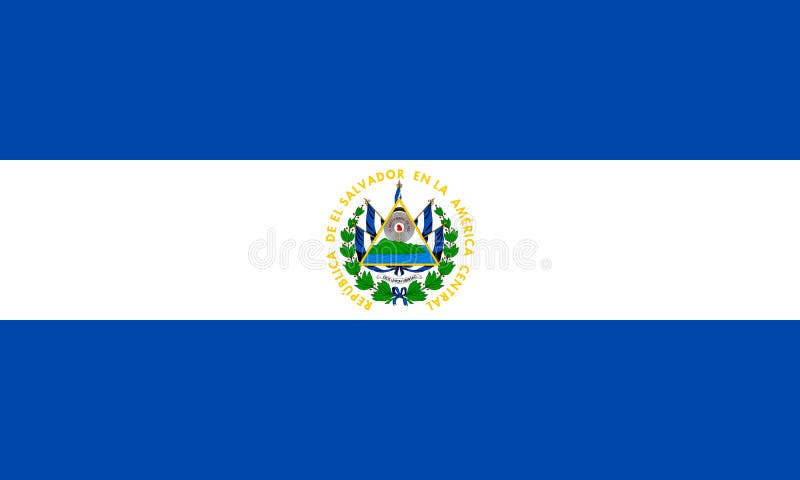 Illustration Vector of El Salvador Flag. El Salvador Flag Vector Stock ...