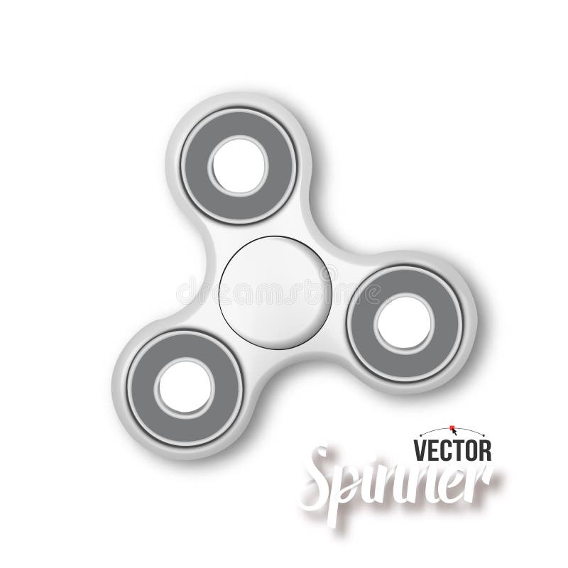 Vector Fidget Spinner Toy. 3D Realistic Vector Modern Relaxation ...