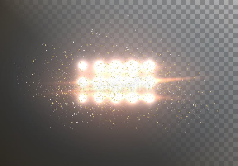 Vector Flash LIght Lens Flare. Transparent Explosion Effect Stock ...