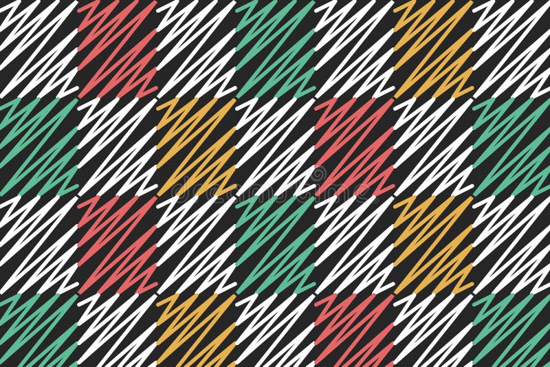 Abstract Colorful Square Handrawn Style Seamless Pattern for Fabric ...