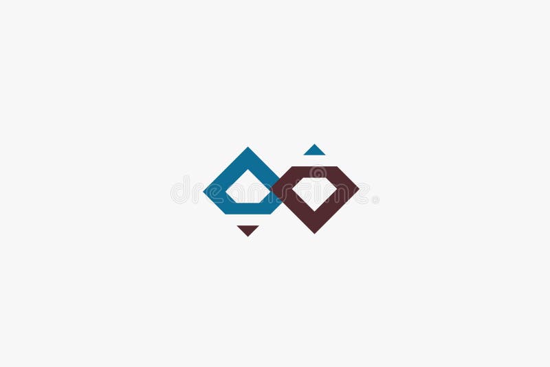 Abstract Geometric Square Logo Stock Illustration - Illustration of ...