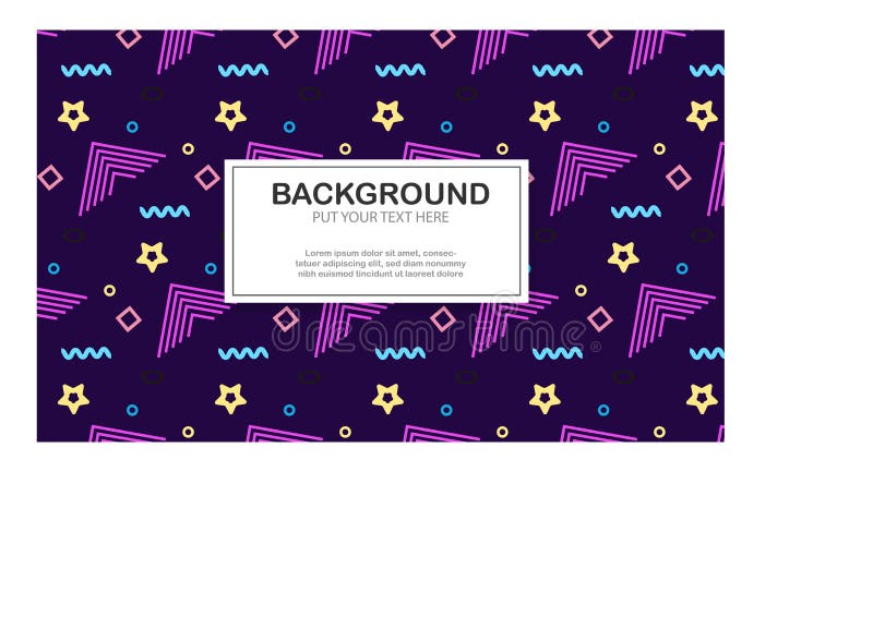 Vector Graphic Abstract Random Colorful Geometric Figures. Seamless ...