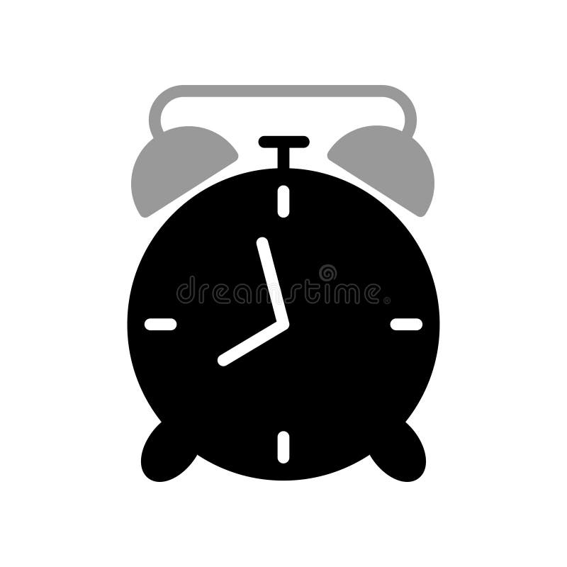 Alarm clock icon template stock vector. Illustration of ringing - 254442393