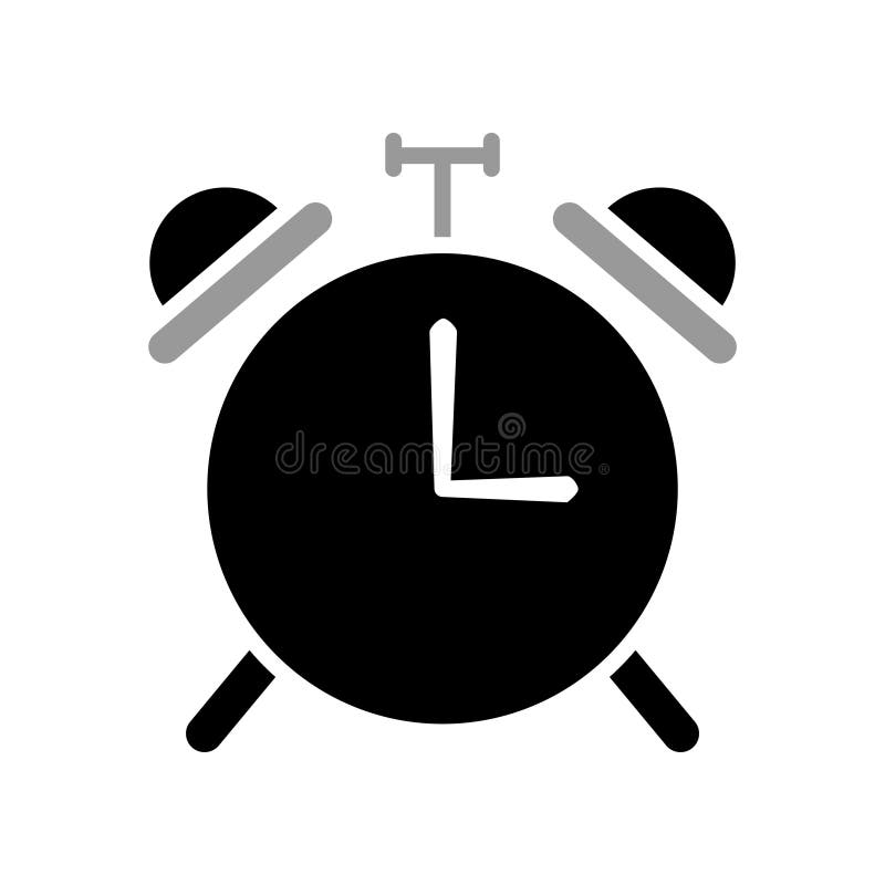 Alarm clock icon template stock vector. Illustration of warning - 254442395