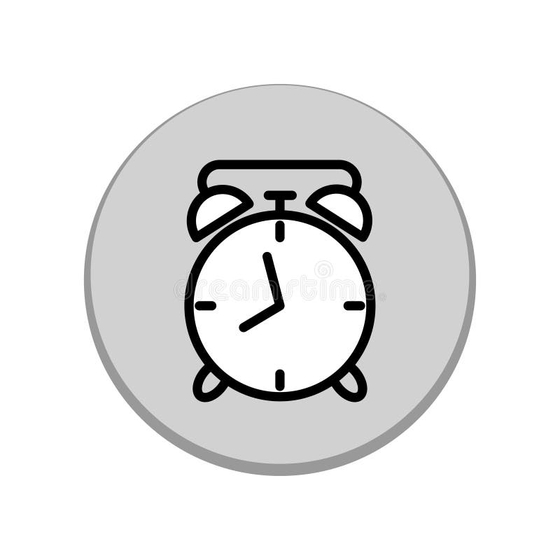 Alarm clock icon template stock vector. Illustration of timer - 254442441