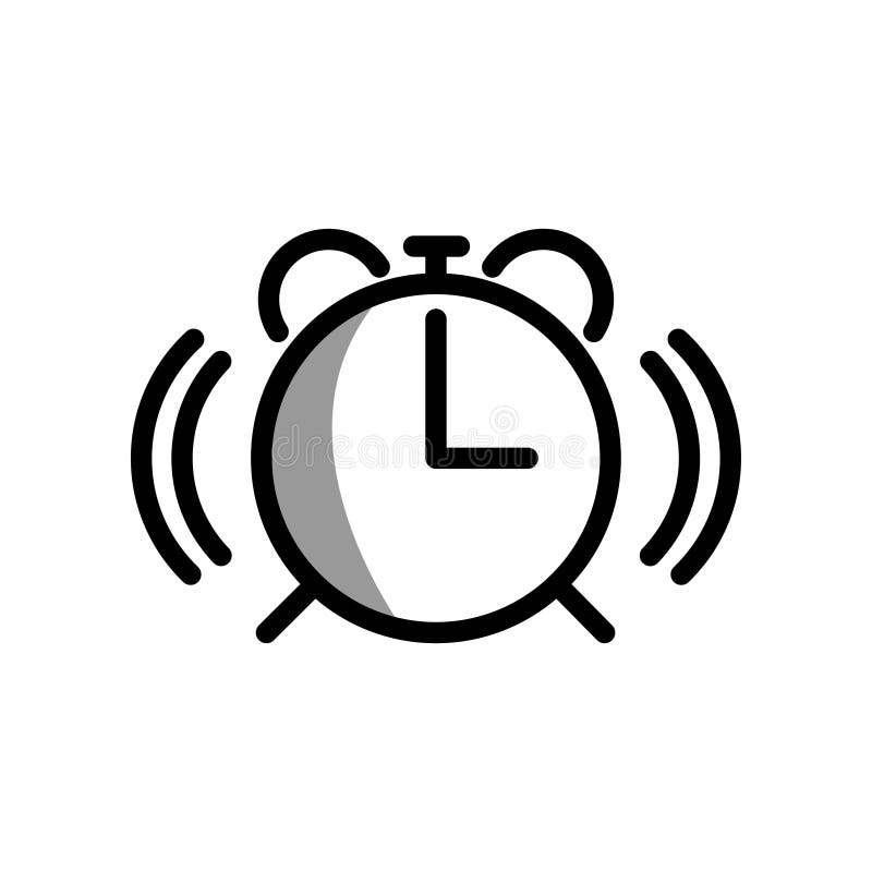 Alarm clock icon template stock vector. Illustration of time - 254442458