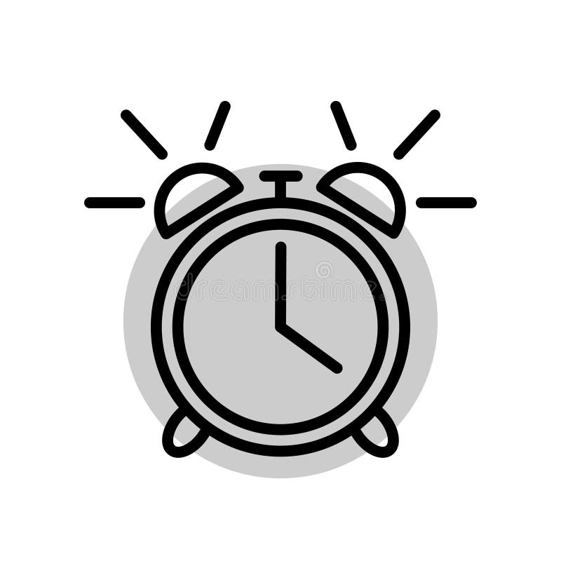 Alarm clock icon template stock vector. Illustration of isolated ...