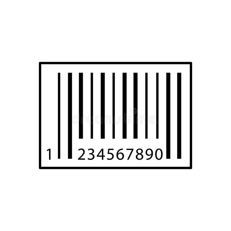 Barcode Icon, Illustration Design Template Stock Vector - Illustration ...