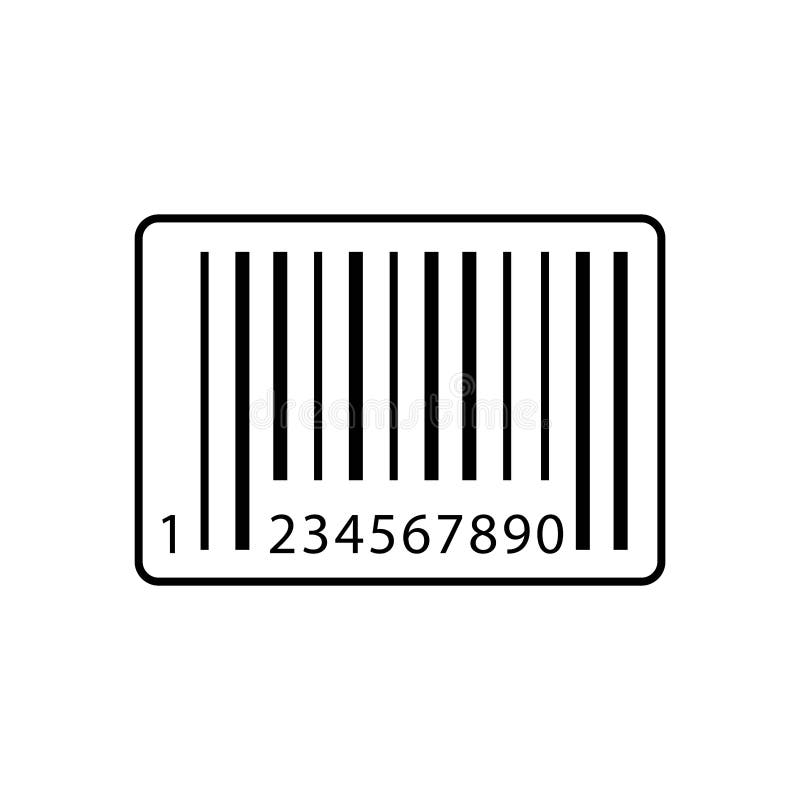 Barcode Icon, Illustration Design Template Stock Vector - Illustration ...