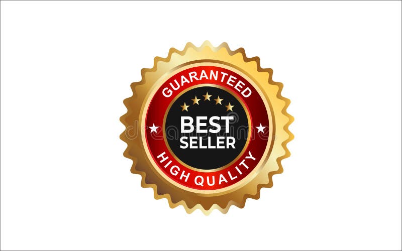 Illustration Vector Graphic of Best Seller Label Sticker Design ...
