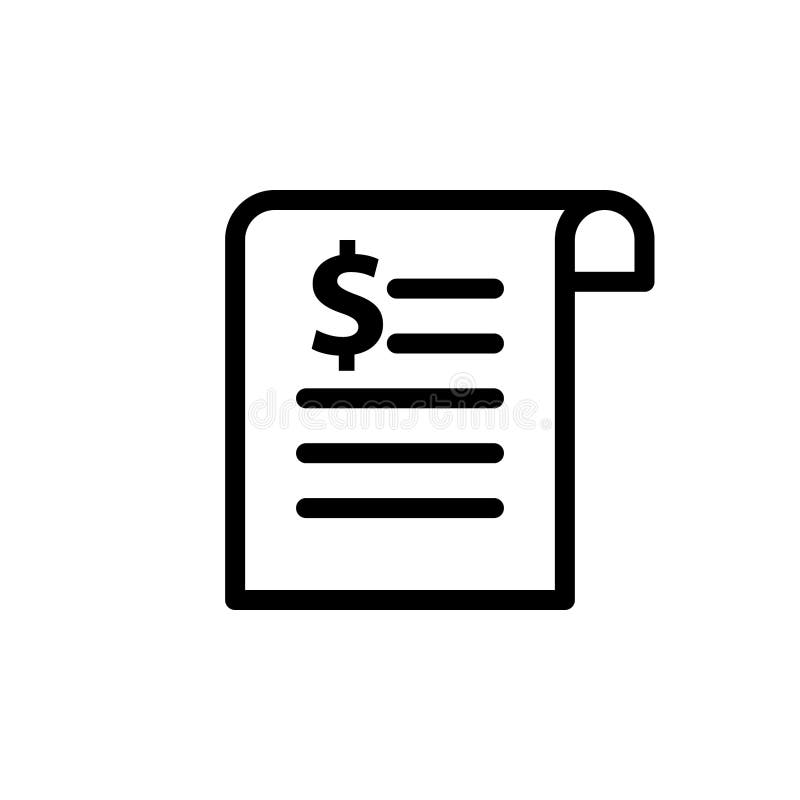 Illustration Vector Graphic of Bill Icon Design Stock Vector ...