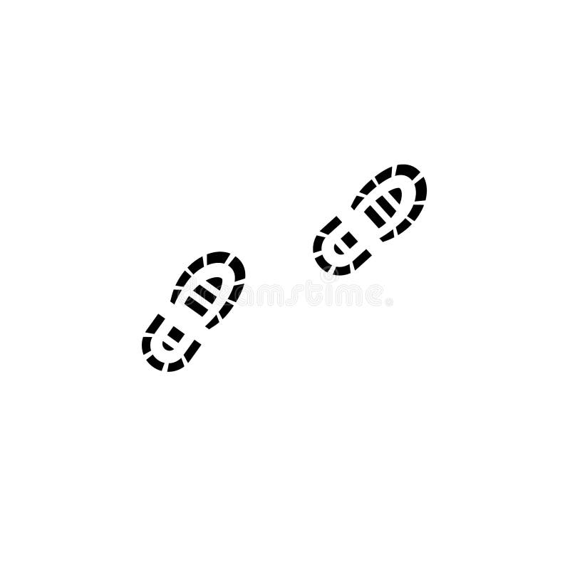 Boot Print Icon, Illustration Design Template Stock Vector ...
