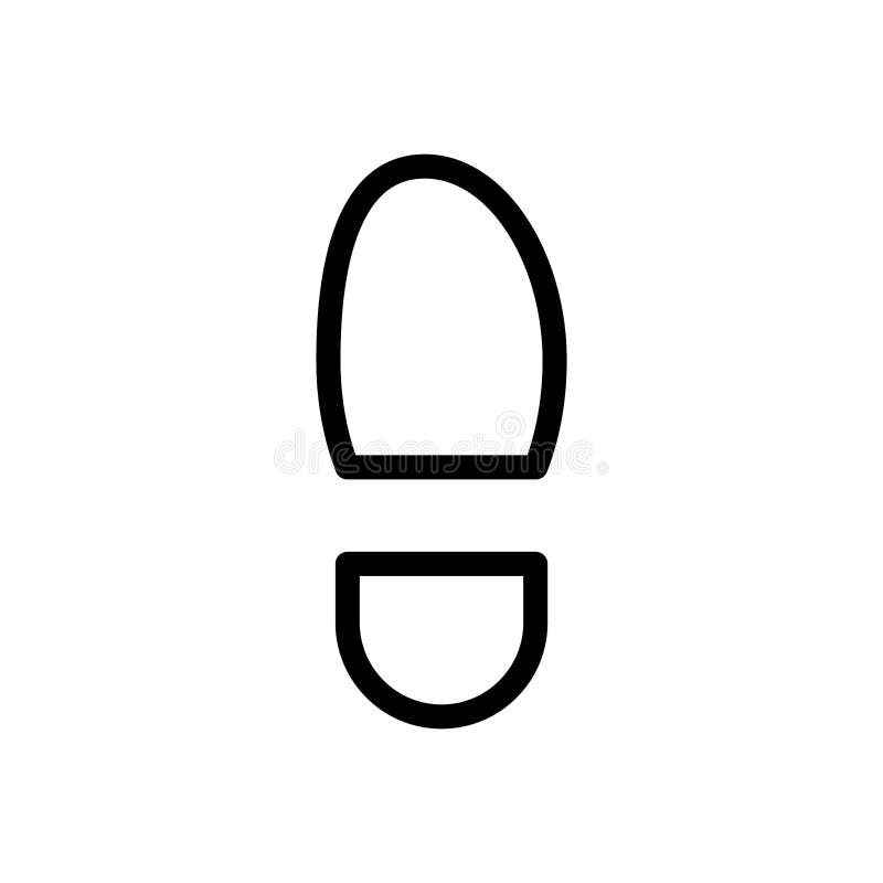 Boot Print Icon, Illustration Design Template Stock Vector ...