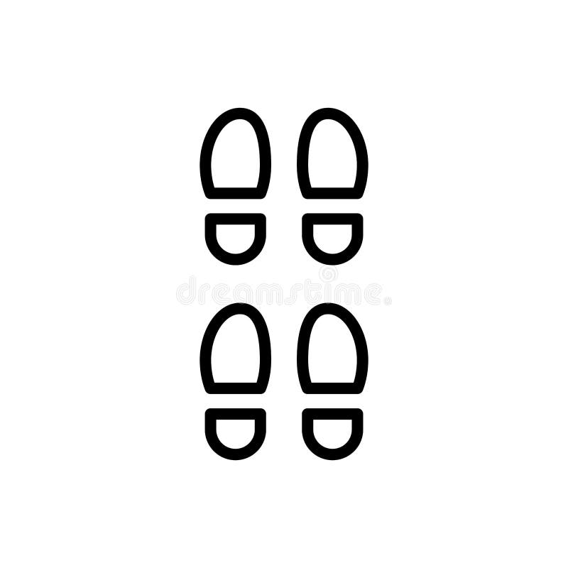 Boot Print Icon, Illustration Design Template Stock Vector ...