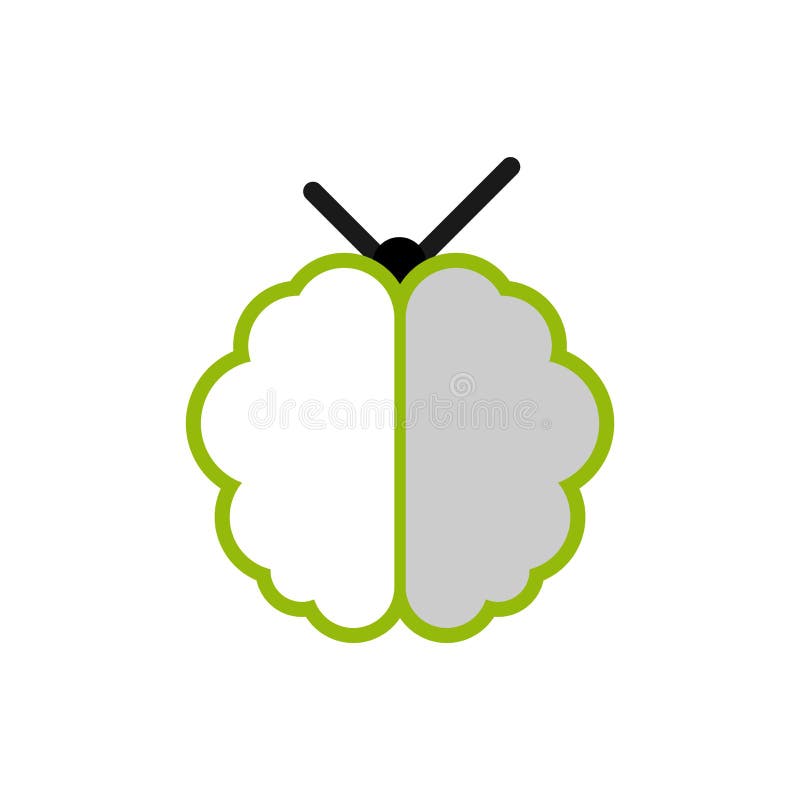 Illustration Vector Graphic of Brain Television Stock Vector ...