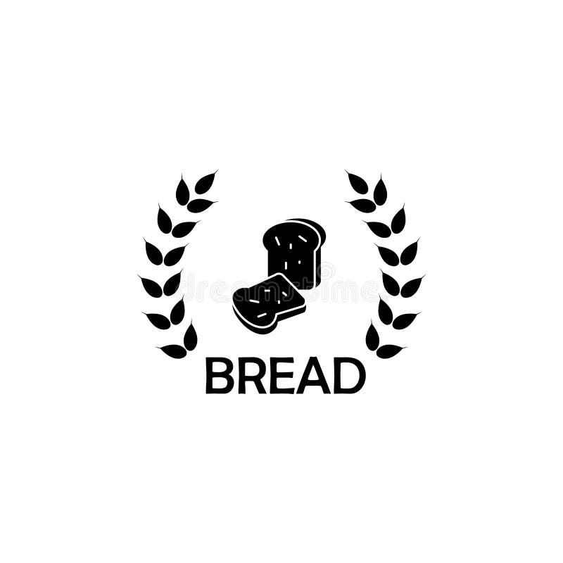 Bread Icon, Symbol Design Template Stock Vector - Illustration of ...