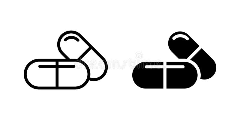 Illustration Vector Graphic of Capsule Icon Stock Vector - Illustration ...