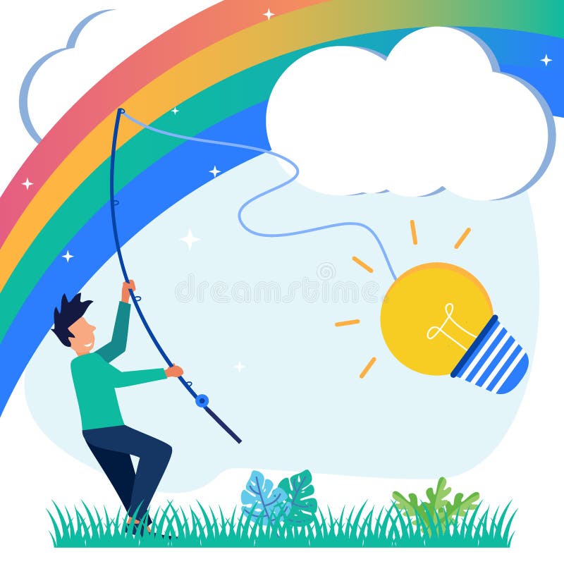 Illustration Vector Graphic Cartoon Character of Choice of Ideas ...