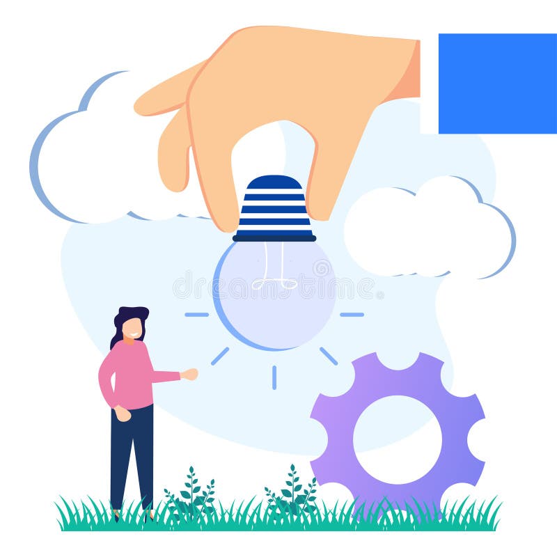 Illustration Vector Graphic Cartoon Character of Choice of Ideas ...