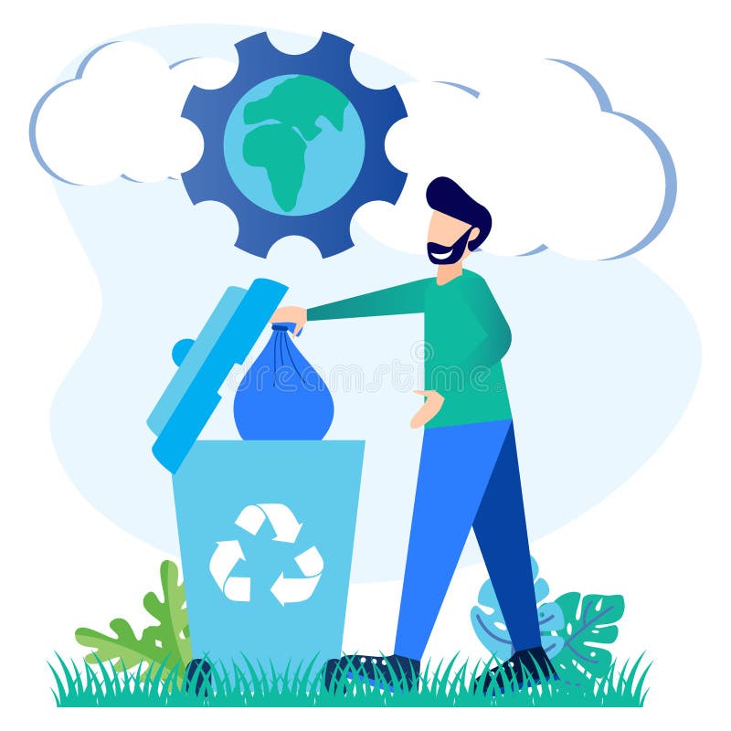 Illustration Vector Graphic Cartoon Character of Environmentally ...