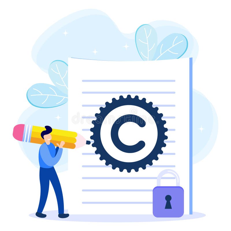 Illustration Vector Graphic Cartoon Character of Intellectual Property ...