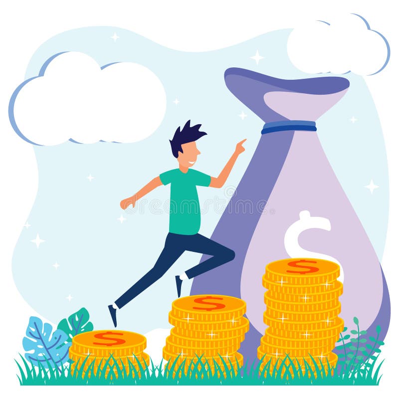 Illustration Vector Graphic Cartoon Character of Productivity ...