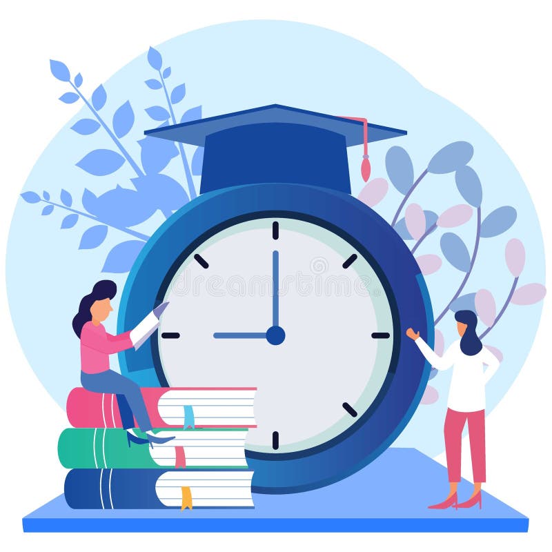 Illustration Vector Graphic Cartoon Character of Time Management Stock ...