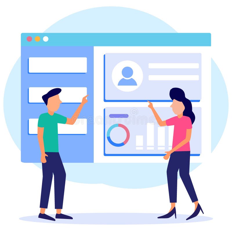 Illustration Vector Graphic Cartoon Character of Website Stock Vector ...