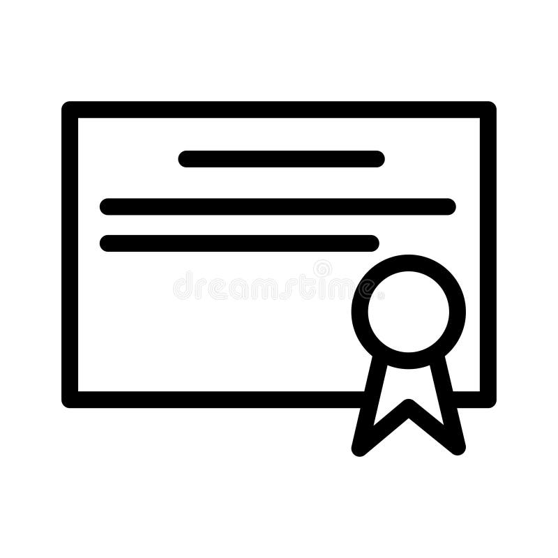 Illustration Vector Graphic of Certificate Icon Stock Vector ...