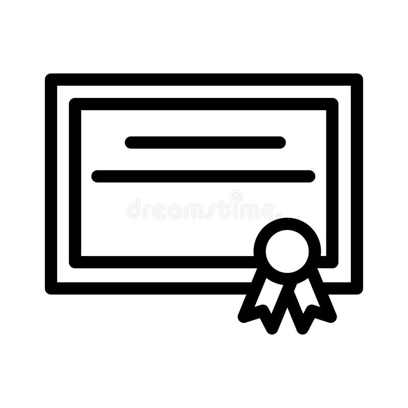 Illustration Vector Graphic of Certificate Icon Stock Vector ...