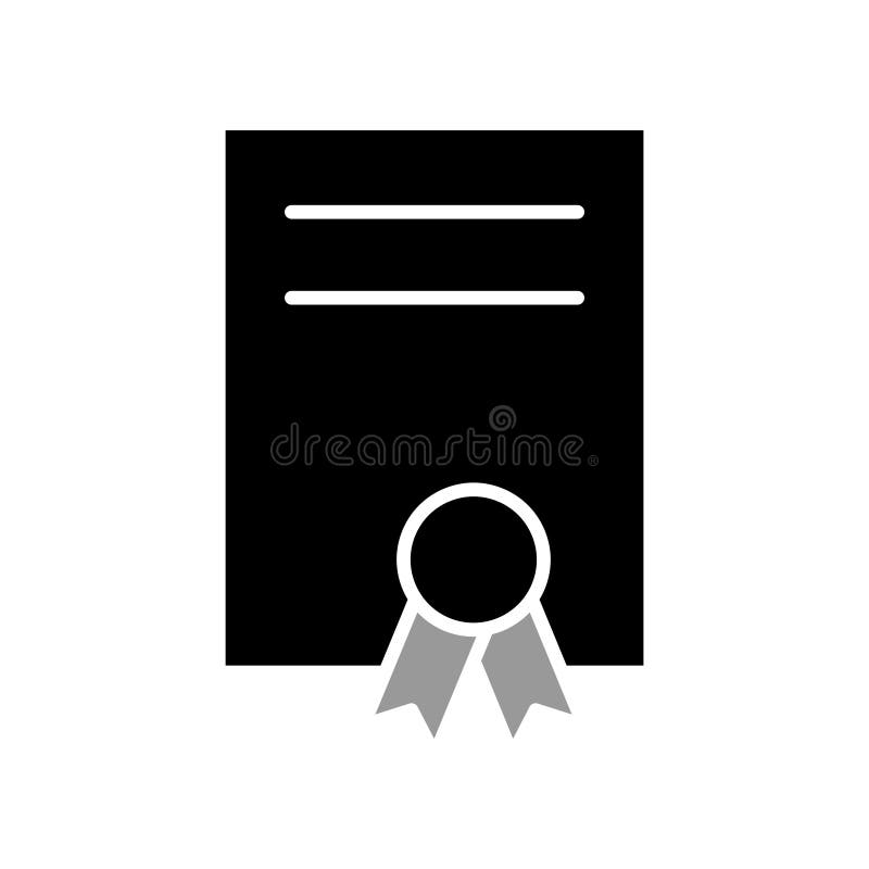 Illustration Vector Graphic of Certificate Icon Stock Vector ...