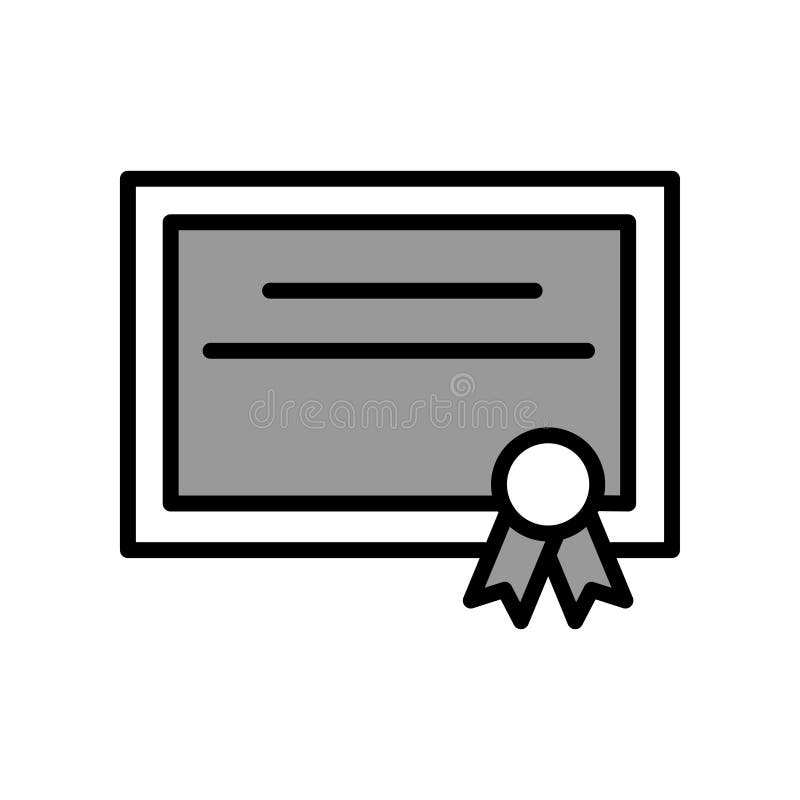 Illustration Vector Graphic of Certificate Icon Stock Vector ...