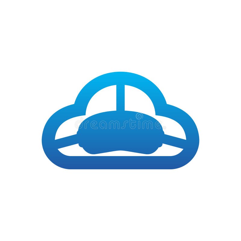 Illustration Vector Graphic of Cloud Virtual Reality Logo Stock Vector ...