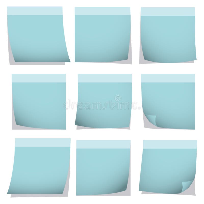 Illustration Vector Graphic Collection Post it Stock Illustration ...