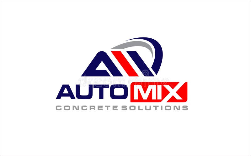 Illustration Vector Graphic of Concrete Auto Mixing Logo Design ...