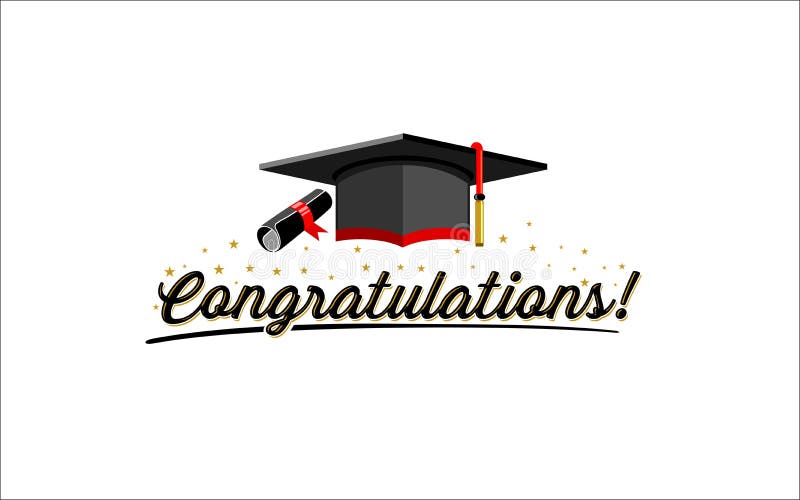 Illustration Vector Graphic of Congratulations Graduation Concept Logo ...