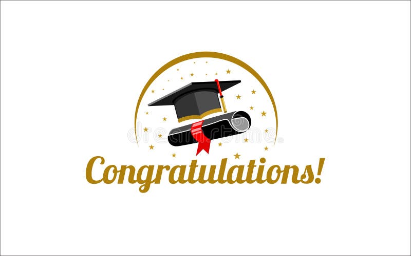 Illustration Vector Graphic of Congratulations Graduation Concept Logo ...