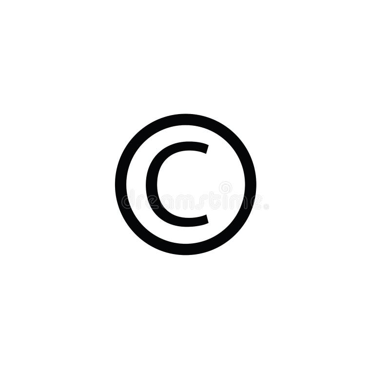 Illustration Vector Graphic of Copyright Label Icon Template Stock ...