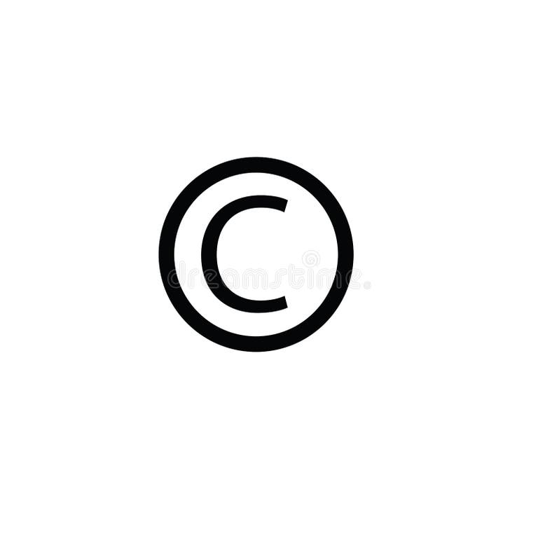 Illustration Vector Graphic of Copyright Label Icon Template Stock ...