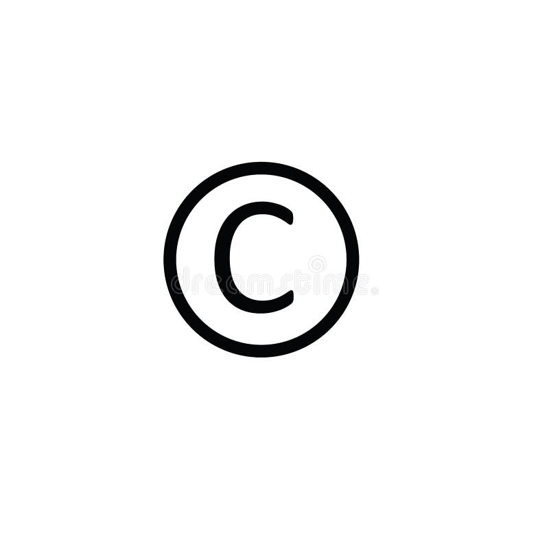 Illustration Vector Graphic of Copyright Label Icon Template Stock ...