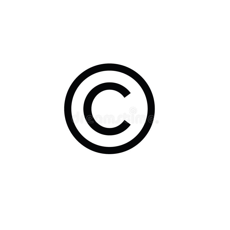 Illustration Vector Graphic of Copyright Label Icon Template Stock ...