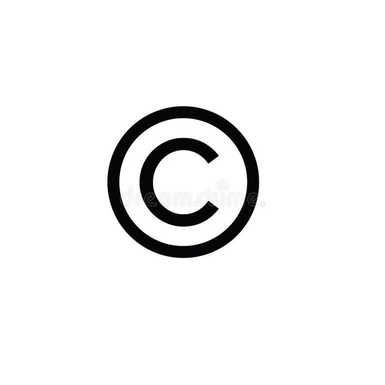 Illustration Vector Graphic of Copyright Label Icon Template Stock ...
