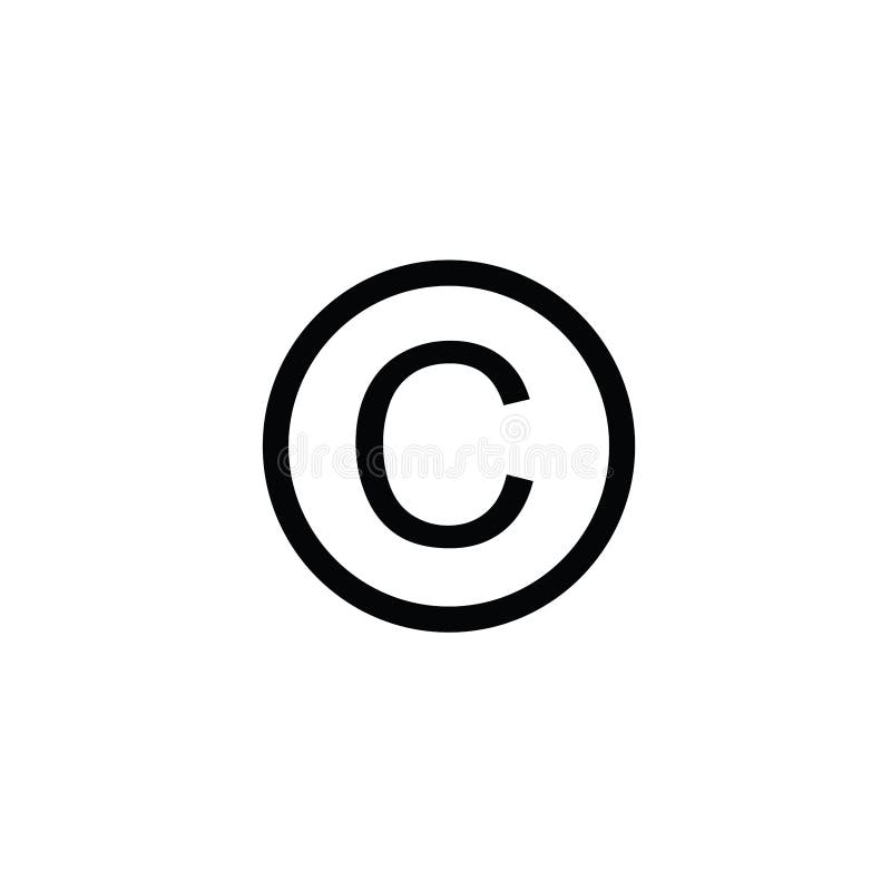 Illustration Vector Graphic of Copyright Label Icon Template Stock ...