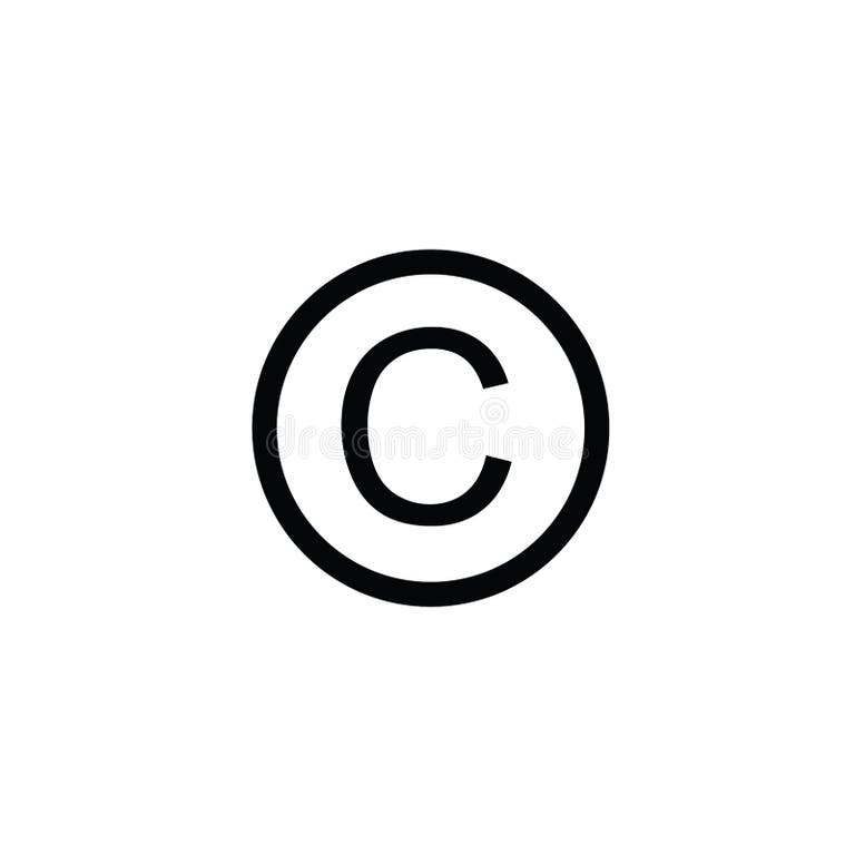 Illustration Vector Graphic of Copyright Label Icon Template Stock ...