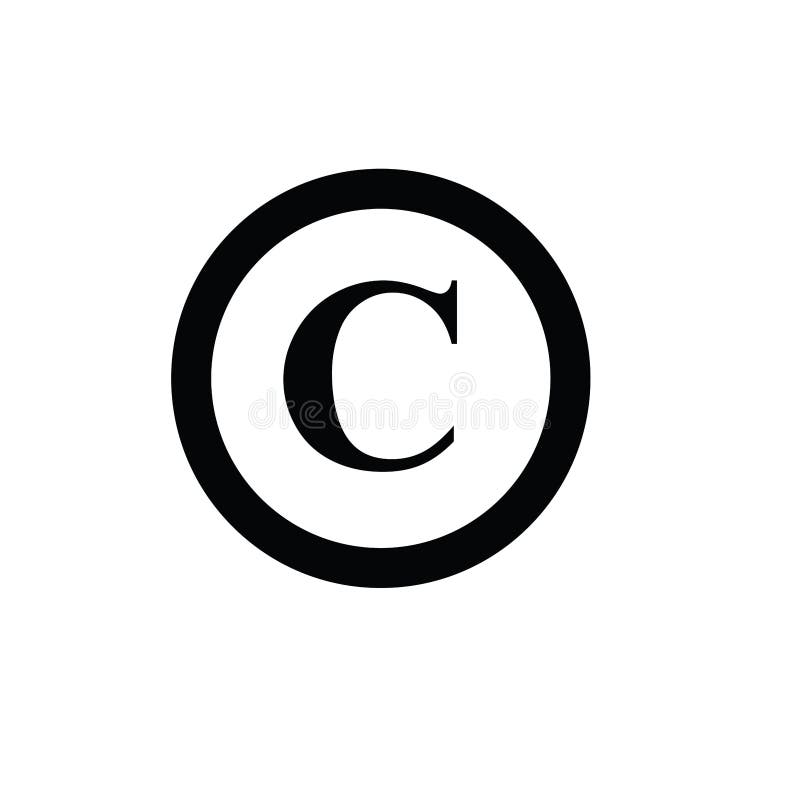 Illustration Vector Graphic of Copyright Label Icon Template Stock ...