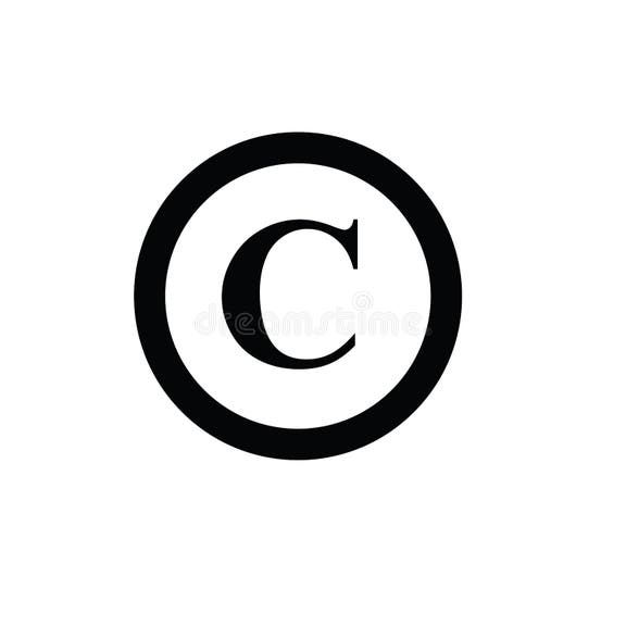 Illustration Vector Graphic of Copyright Label Icon Template Stock ...