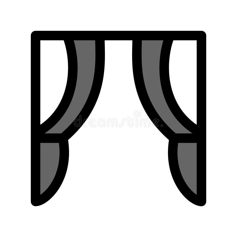 Illustration Vector Graphic of Curtain Icon Stock Vector - Illustration ...